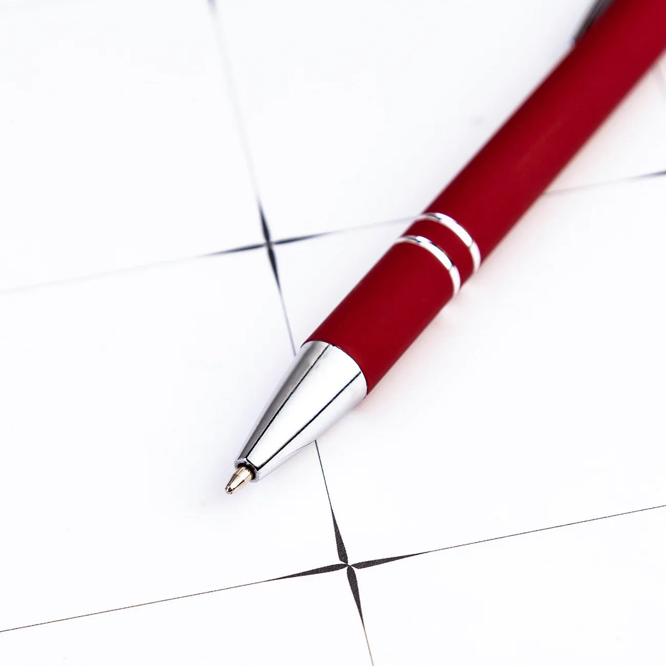 Alpha Soft Touch Pen with Stylus - Promotional Metal Pen