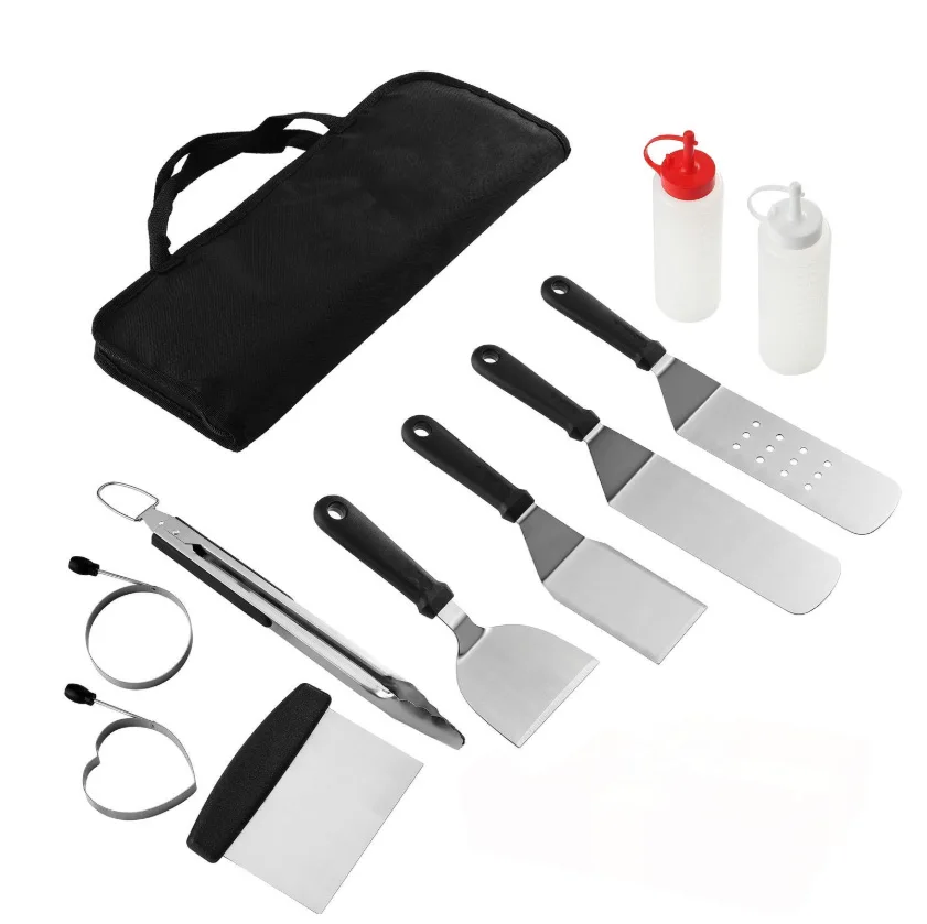 Griddle Spatula Set Griddle Scraper And Pancake Flipper Burger Meat ...