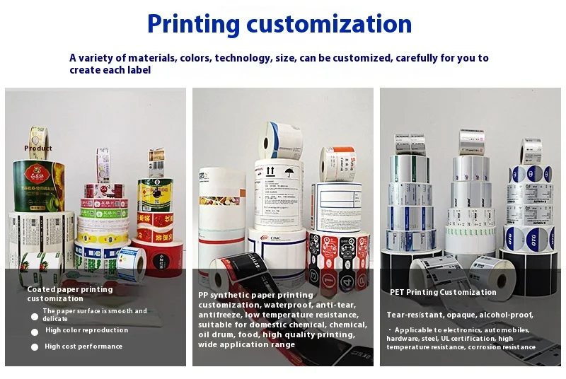 FASSON Coated Paper Food Packaging Label Transparent Color Printing ...