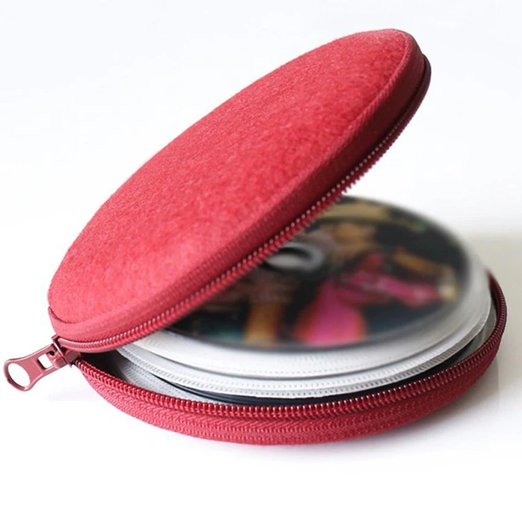 Round Felt CD Case - Durable & Fashionable Storage