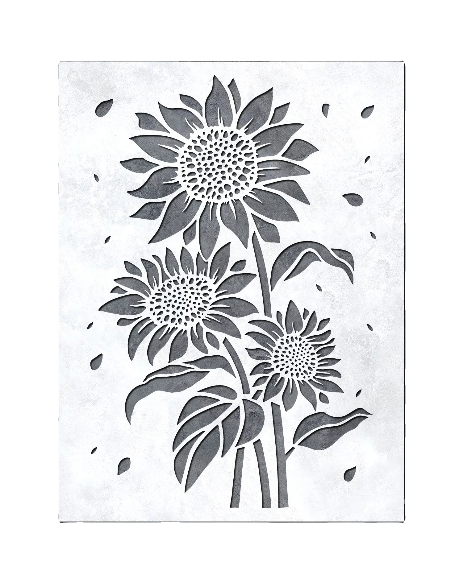 Sunflower Stencil Template - DIY Decorative Art Projects