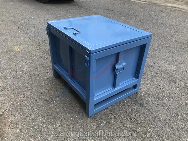 Customized Stackable Steel Pallet Box with Lid - ATOGGI