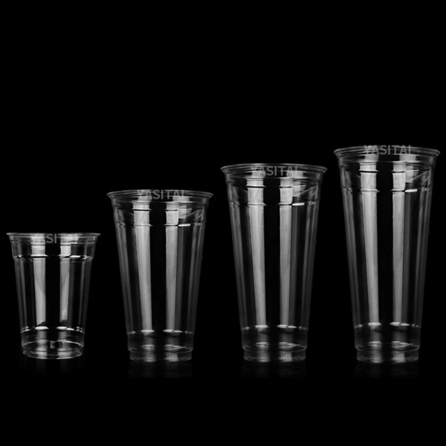 Custom Logo Disposable Plastic Pet Cup 12oz 16oz 22oz Tea Coffee Juice ...