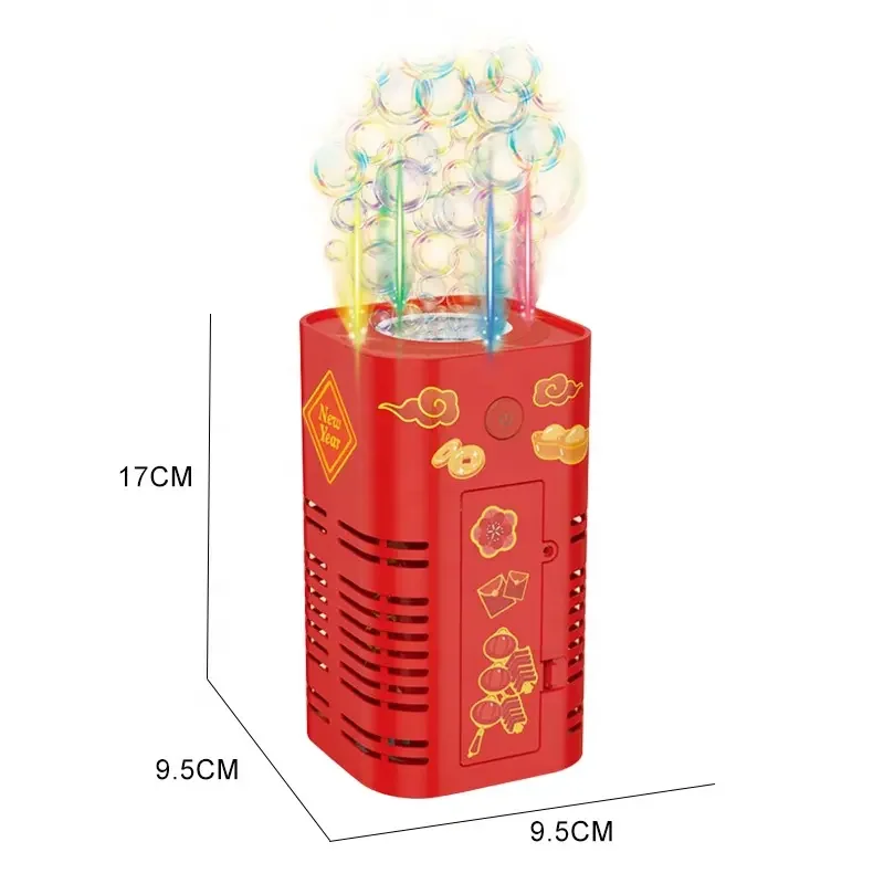 Allogogo Firework Bubble Machine Toy 2024 New Year Toy 12 Holes ...