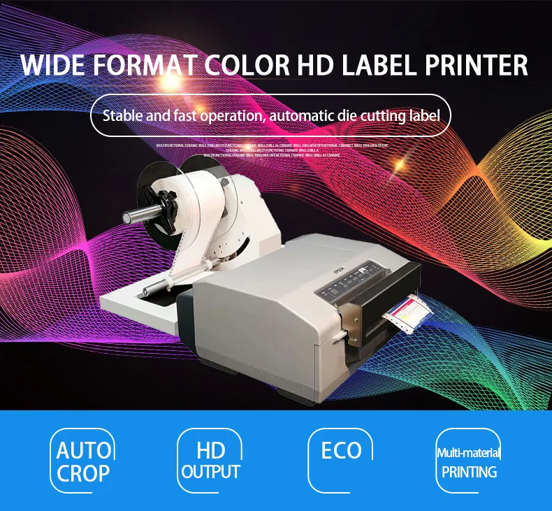 4 Color Digital Roll To Roll Label Printer Machine For Label Sticker ...