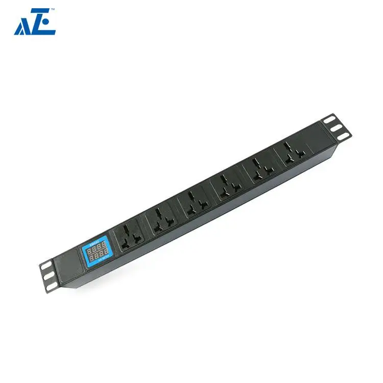 1u 19 Inch Rack Mount 6 Ways Universal Server Rack Cabinet Pdu With ...