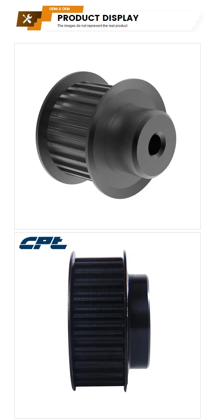 26 歯 6 ミリメートル内側ボア 5 ミリメートルピッチフランジ鋼 5 メートルタイミングスプロケットのハブベルト 15 ミリメートルワイド ...