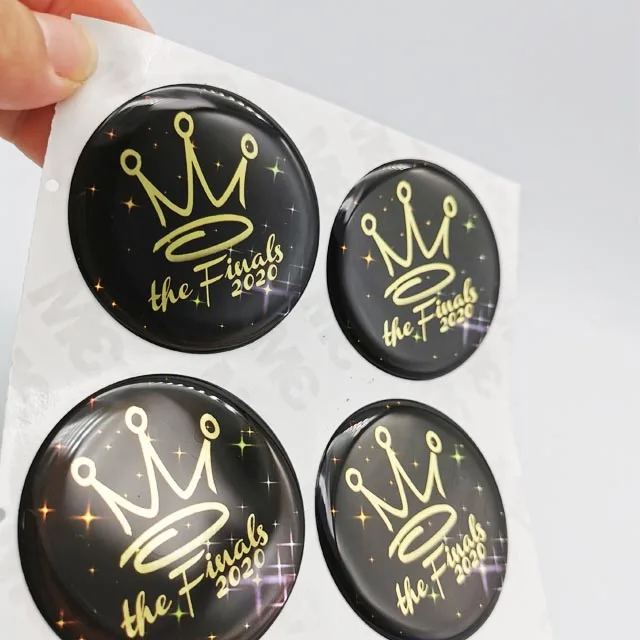 Custom Clear Epoxy Resin Label Dome Logo Sticker Self Adhesive 3d ...