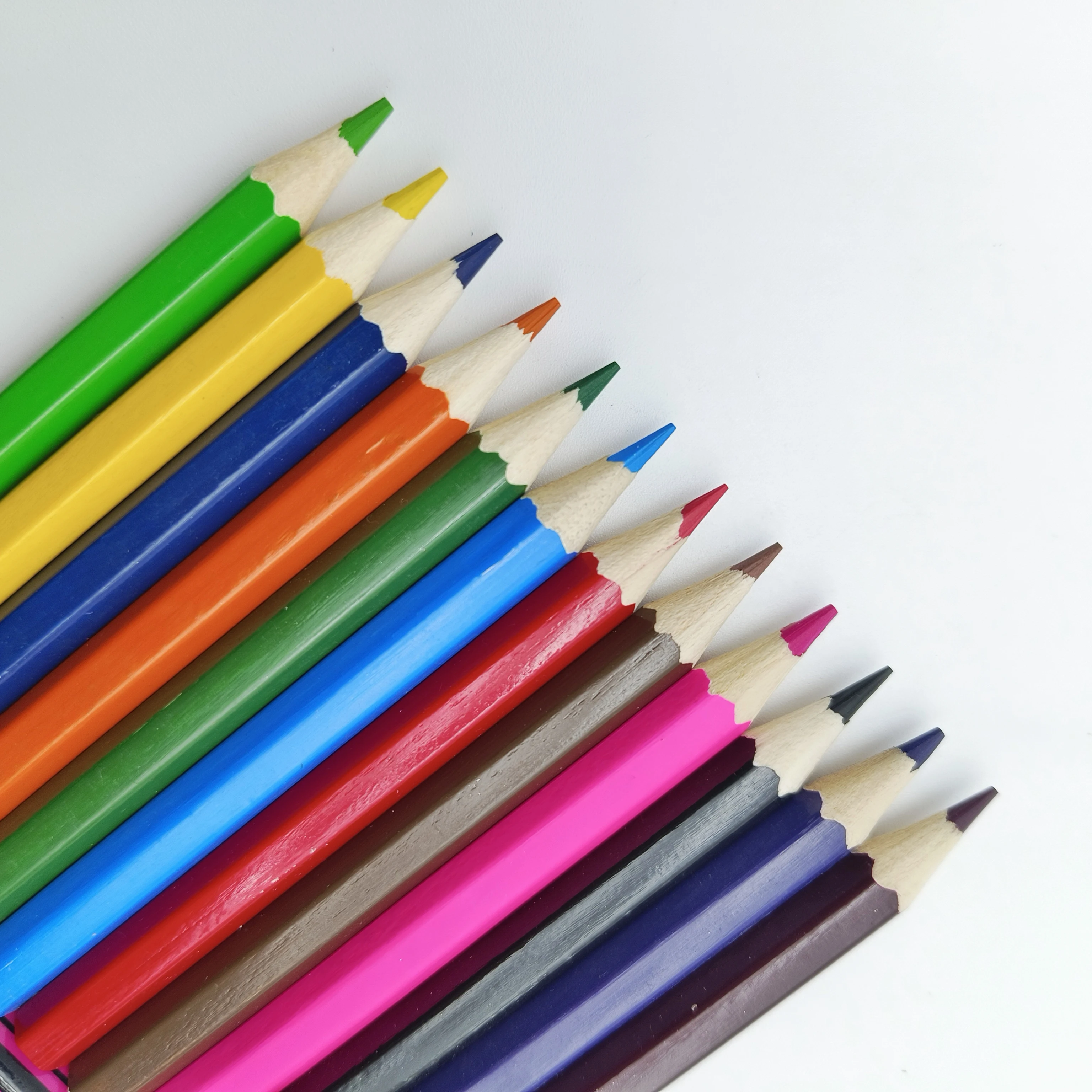 Hot-sale Color Pencil Set 12 Colors Hexagonal Wooden Colored 3.5 Inch ...
