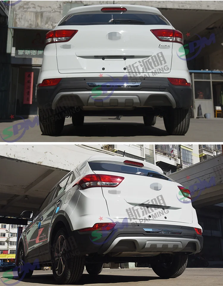 Spm Abs Front And Rear Bumper Guard Protector For Hyundai Creta 2018 ...