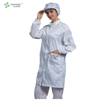 Cleanroom White Antistatic Esd Gown - Buy White Esd Gown,Cleanroom ...