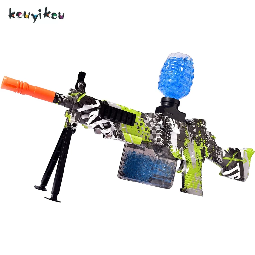 Rechargeable Electric Akm M416 Uzi Mp5 M1911 M303 Gun Water Splash Gel ...