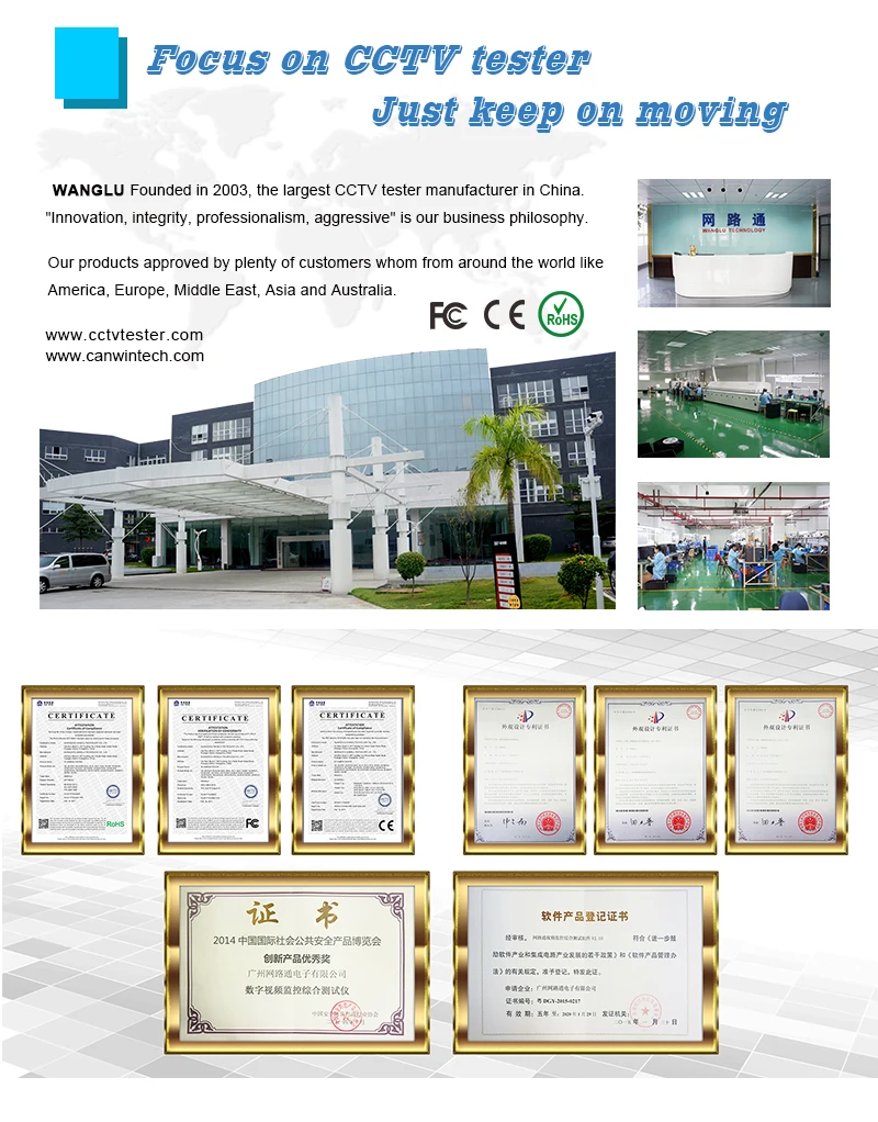 7 Inch All In One Tester Tvi Cvi Ahd Cctv Tester With Digital ...