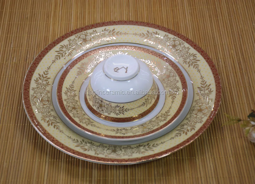 Classic Luxury High Quality Restaurant Ceramic Tableware Dinner Soup ...