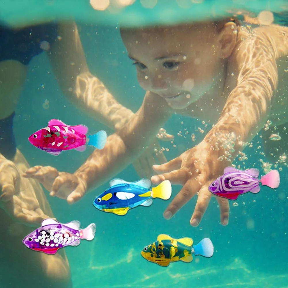 Pets Toys Interactive Swimming Plastic Robot Fish Toy Activated In ...
