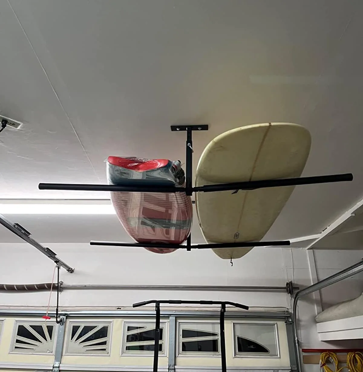 Double Sup & Surf Ceiling Storage Rack Indoors &in The Garage Kayak ...