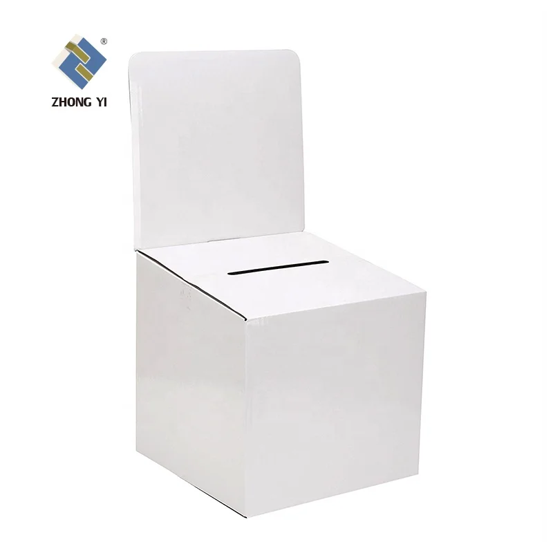 Customized Card Cardboard Donation Box,Voting Box,Collapsible ...