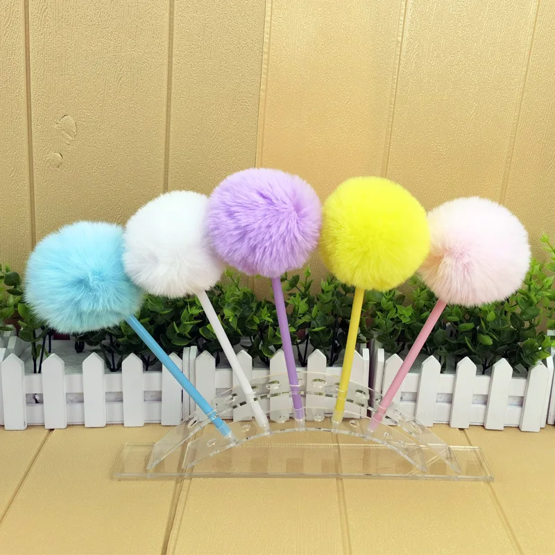 Custom Cute Colorful Fluffy Ballpoint Pen - Perfect Gift