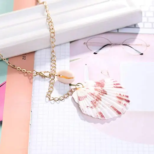Seashell Waist Chain with Gold Shells & Tassel - Sexy Summer Jewelry