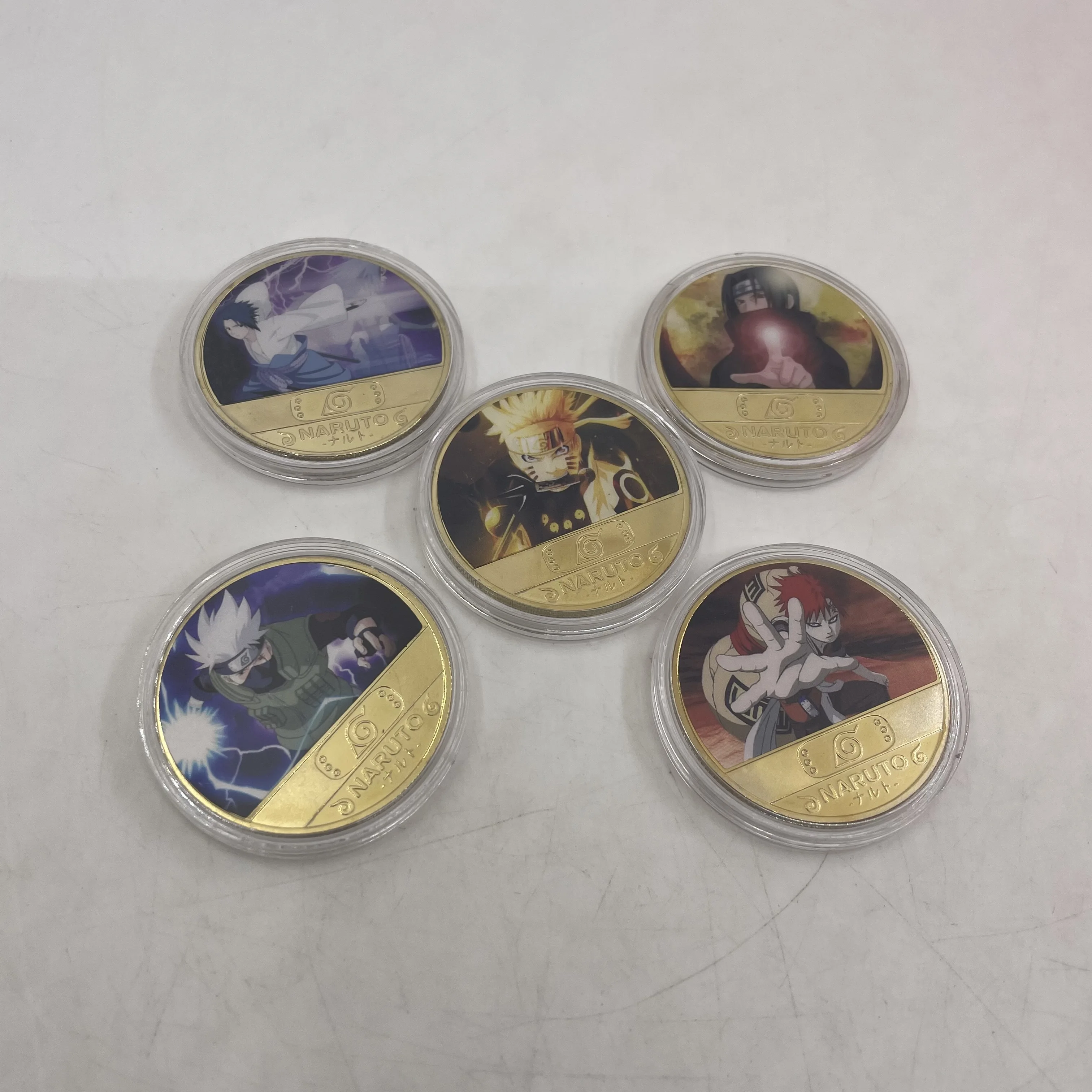 10 Types Anime Narutos Coin Gold Commemorative Coin Japanese Souvenir ...