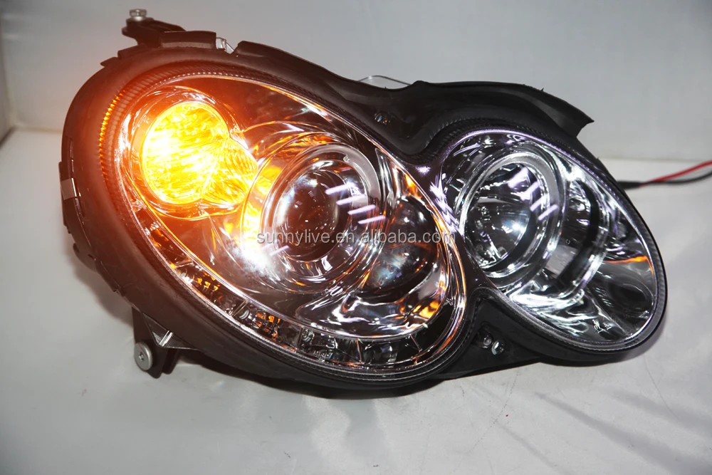 For Mercedes-Benz CLK W209 LED Head Light Non Angel Eyes 2004-2009 SN ...