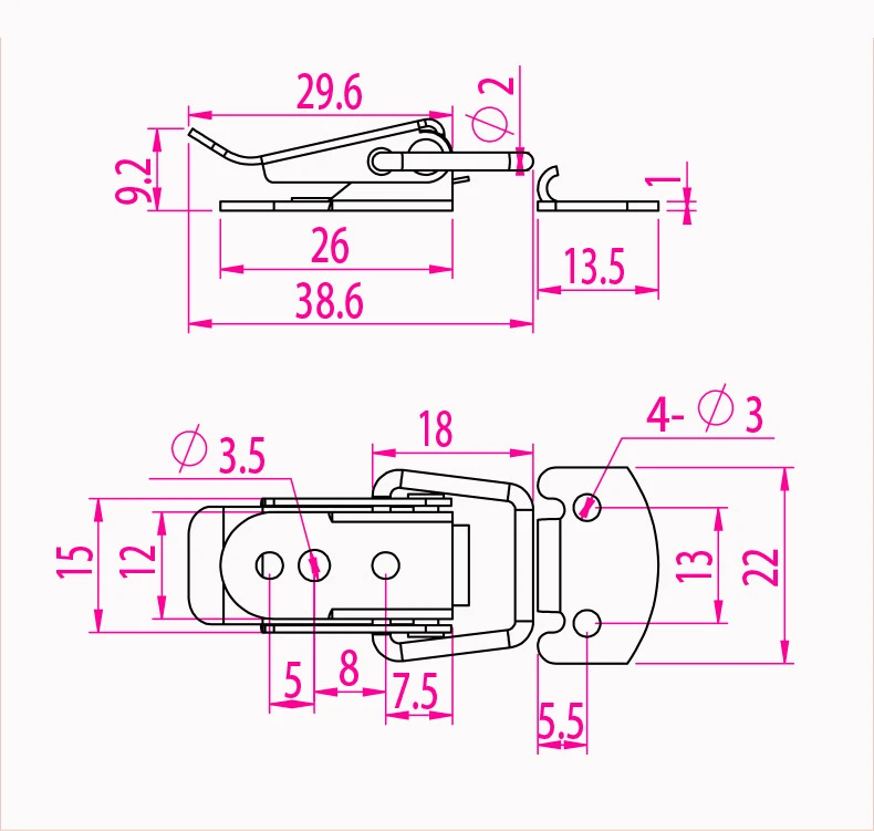 Stainless Steel Toggle Clip Toggle Latches Mini for Tool Case| Alibaba.com
