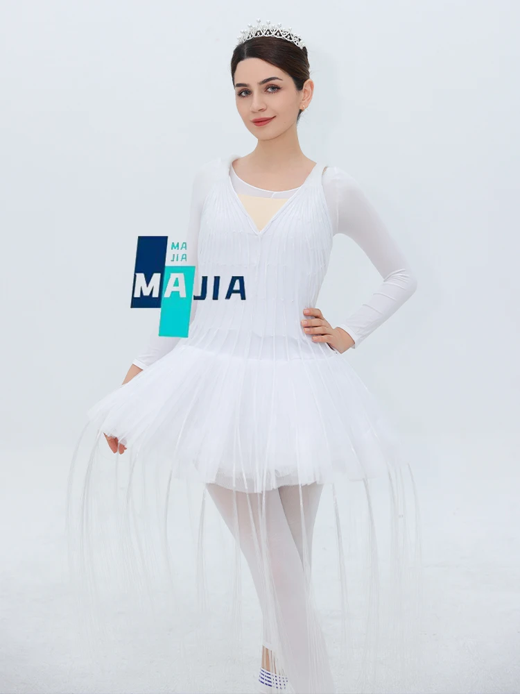 2025 New Colorful Fiber Optic Ballet tutu Costume Skirt Luminous Dress ...