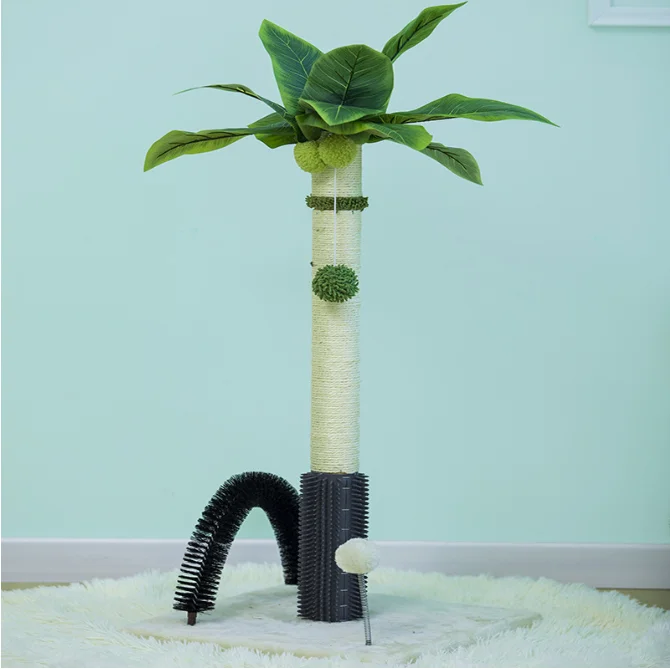 Indoor Cat Scratch Tree With Premium Sisal Rope Cute Coconut Tree ...