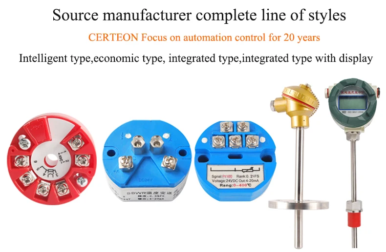 CERTEON Degree Modbus Pt1000 RTD PT100 Sensor Transmitter