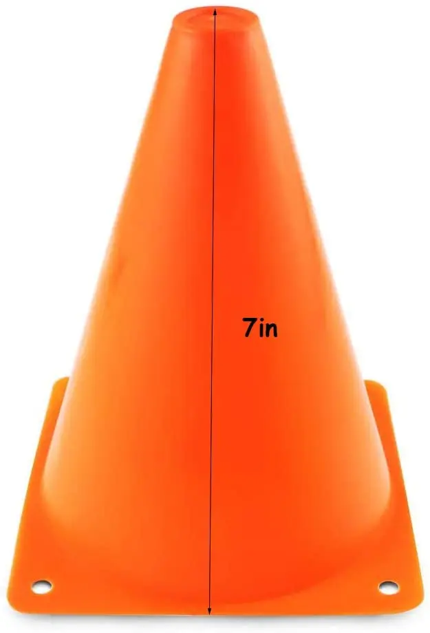 7 Inch Plastic Cones for Kids Construction Cones for Party Drills ...