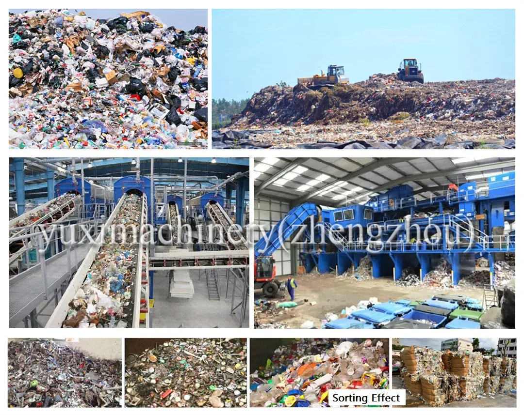 Hydraulic Waste Sorting System Msw Urban Waste Sorting Equipment To Rdf ...