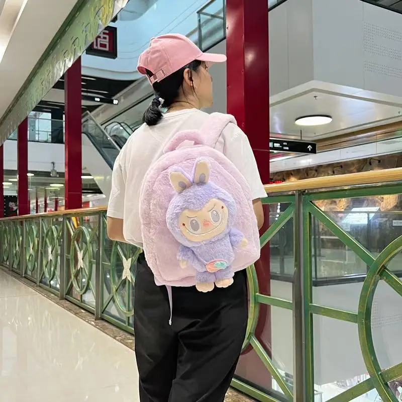 Botu Large Capacity Labubu Plush Backpacks - Cute & Soft