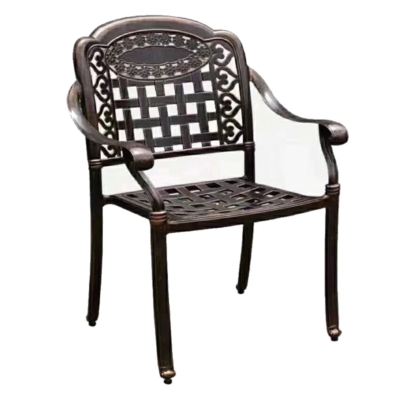 Modern Cast Aluminum Chair Outdoor Patio Dinning Cafe Chair - Buy ...