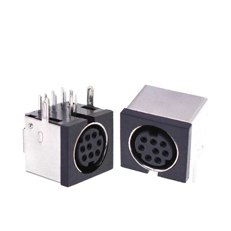 DIN-802 Female Mini Din Socket Connector for PCB & Custom OEM