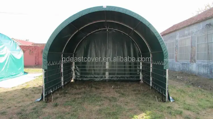 4x4m Prefab PVC Tarp Cattle Barns - Durable & Portable