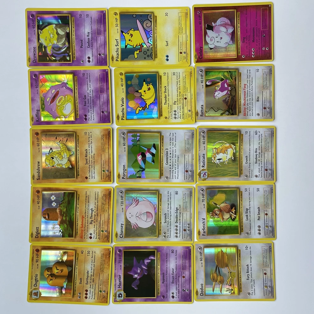1996 Pokemon Basic - Base Set Pokemon Card Charizard Pika-chu Holo Foil ...