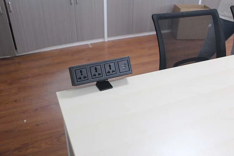 Customized New Products Removable Desktop Edge Power Socket Office Desk ...