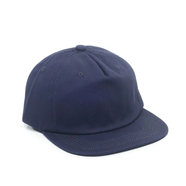 Custom Embroidered Logo Unstructured 5 Panel Hats Snapback Caps Nylon ...