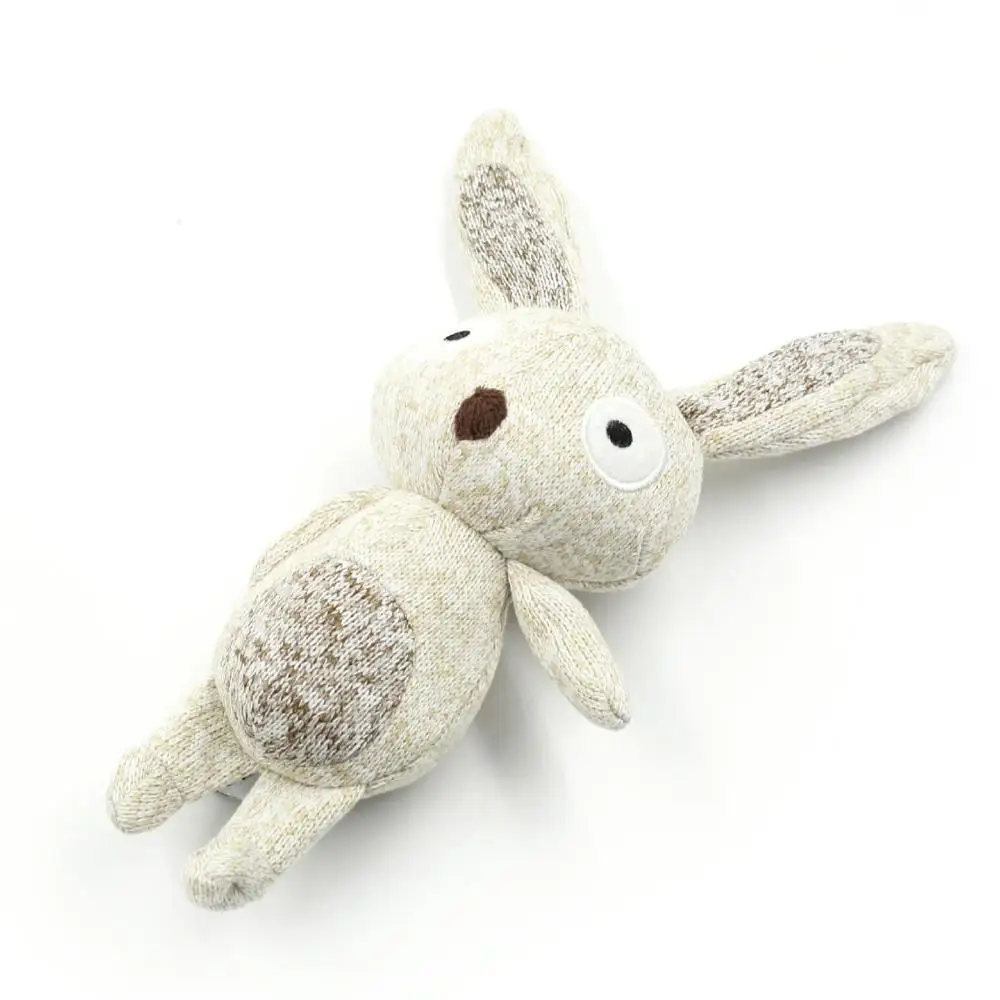 Cute Bunny Shape Knit Fabric Dog Chew Toy With Squeak - Buy Chew Dog ...