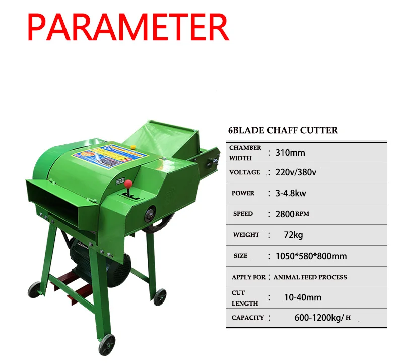 Small Silage Cutter Chopper - Efficient Crop Shredding