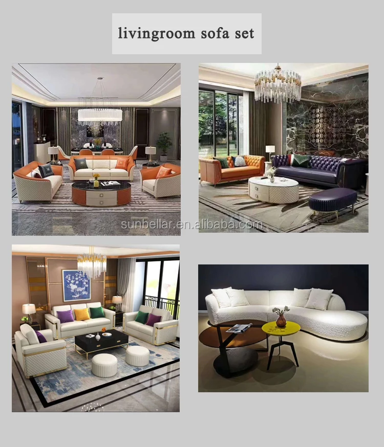 Hotel Sofa Set - Modern Nordic Lounge Couch with Boucle Fabric