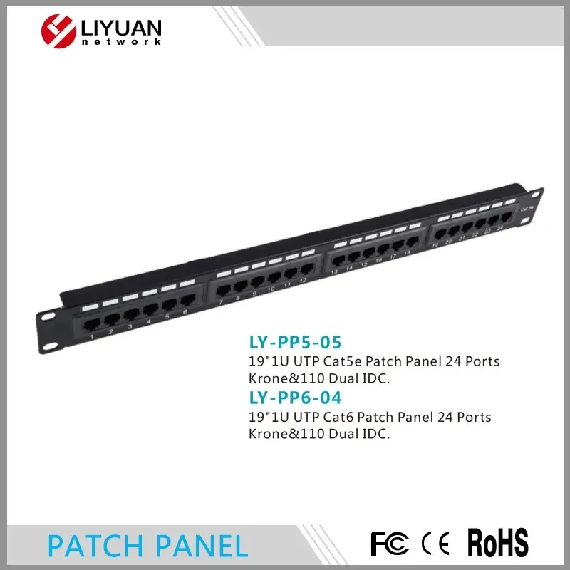 Cat5e Cat6 110 Block Patch Panel With 24 Ports - Buy 110 Block Patch ...