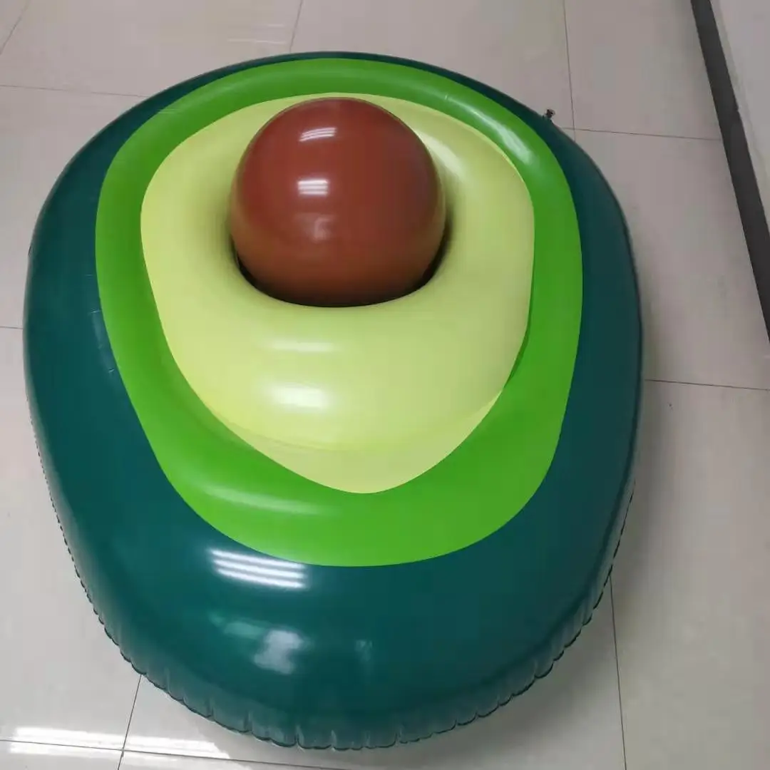 Huge Inflatable Avocado Pool Float With Ball Water Fun Large Blow Up ...