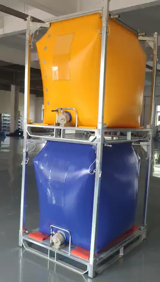 Foldable Liquid Bulk Ibc Flexitank 1000l For Wine Sunflower Oil - Buy ...
