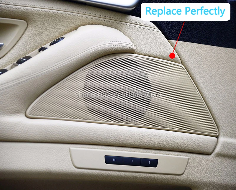 ดอกลำโพงประตูด้านหน้าซ้ายขวา,ฝาครอบเสียงลำโพงสำหรับ Bmw 5 Series F10 ...