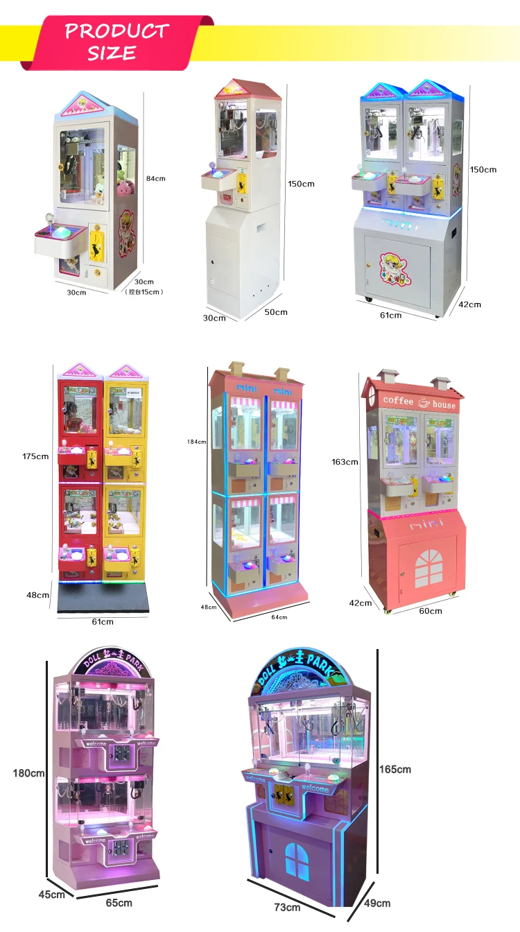 Hot Sale Mini Claw Machine For 1 Players Boutique Vending Machine - Buy ...