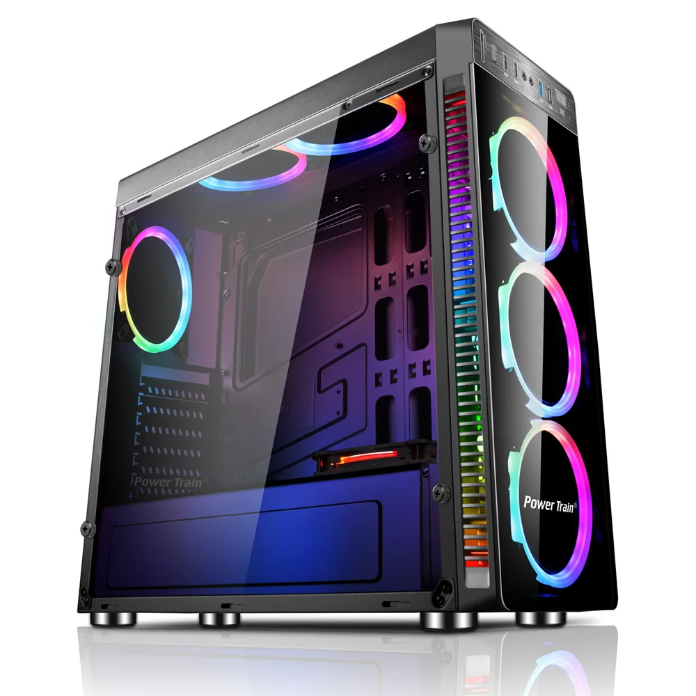 Rgb Backlit Style Pc Gamer Towers Aluminum Customize Gaming Computer ...