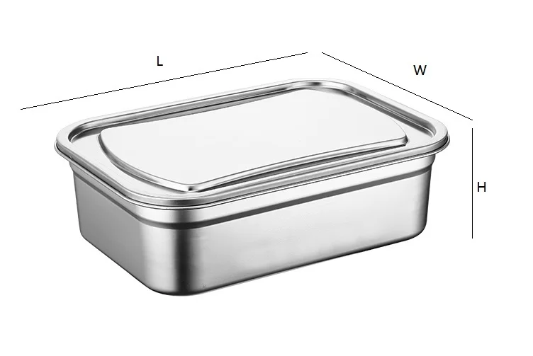 Wholesale SUS304 Custom Storage Set Metal Food Container Lunch Box with ...