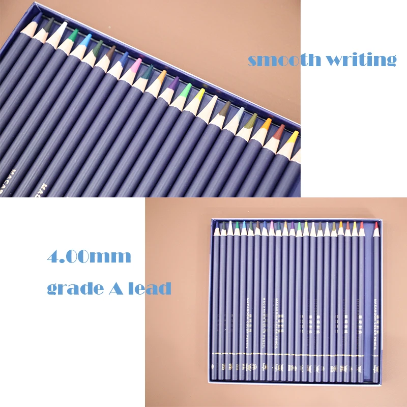 High Quality Color Pencils 24 Color Pencil Sliding Box Packing Drawing ...