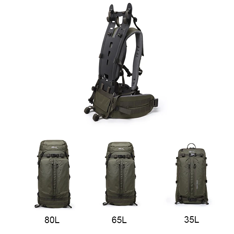 GAF Customized 500D Cordura Nylon Camping Backpack - 80L